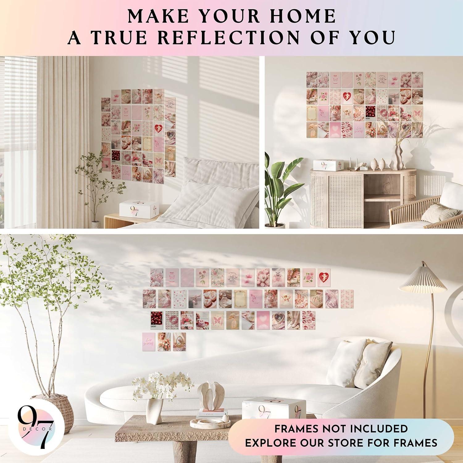 97 Decor LARGE 11×14 Pink Coquette Room Decor Aesthetic – Vintage ...