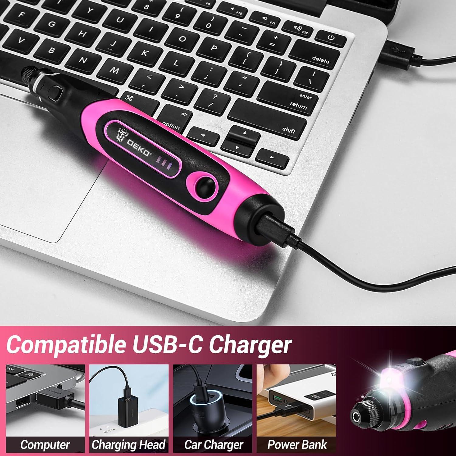 Mini Cordless Rotary Tool:DEKOPRO 3.7V Rotary Tool Variable Speed ...