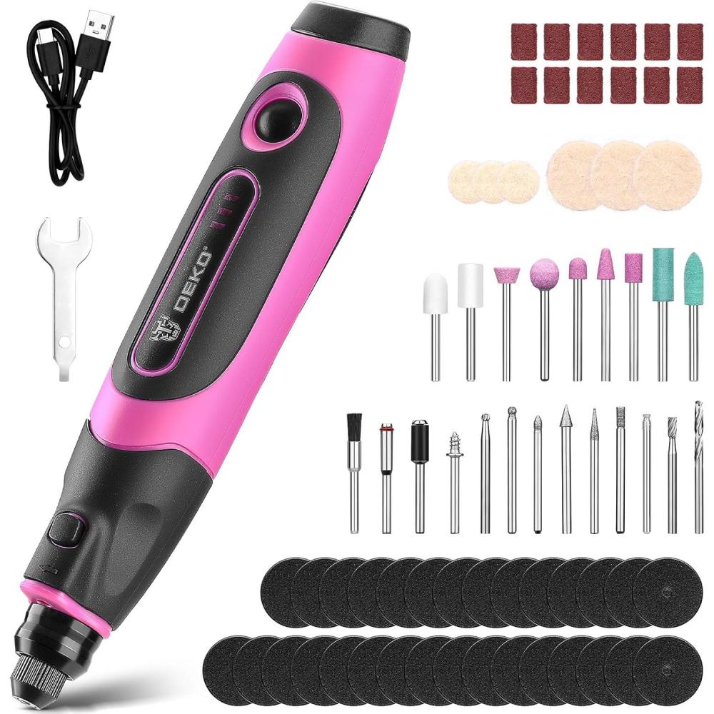Mini Cordless Rotary Tool:DEKOPRO 3.7V Rotary Tool Variable Speed ...