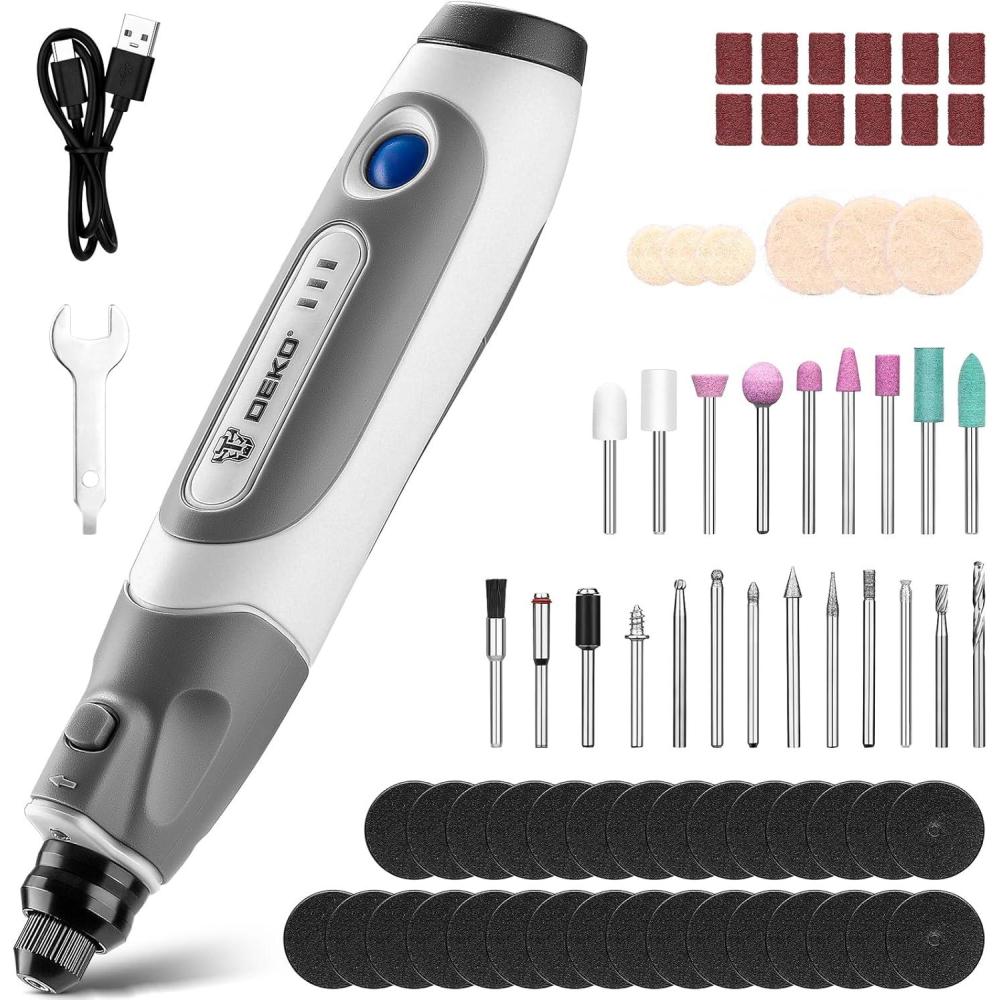 Mini Cordless Rotary Tool:DEKOPRO 3.7V Rotary Tool Variable Speed ...