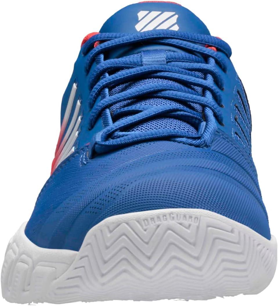 K-Swiss Men’s Bigshot Light 4 Tennis Shoe(Classic Blue/White/Berry Red ...