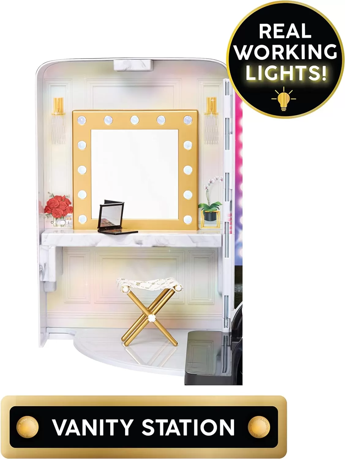 Rainbow High Rainbow Vision World Tour Bus & Stage. 4-in-1 Light-Up ...