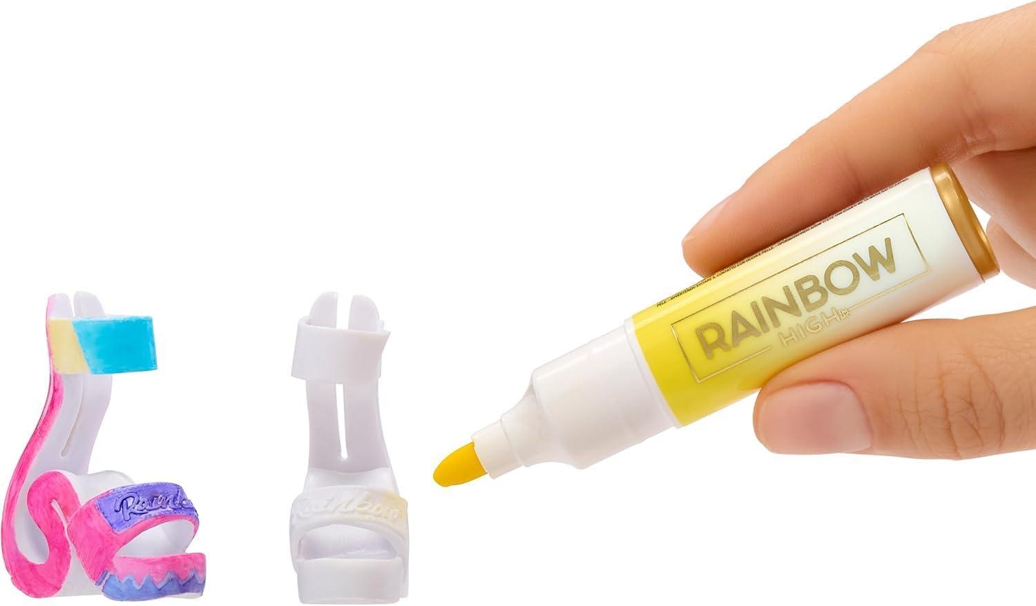 Rainbow High Air Brush & Create DIY Fashion Doll with Airbrush Marker ...