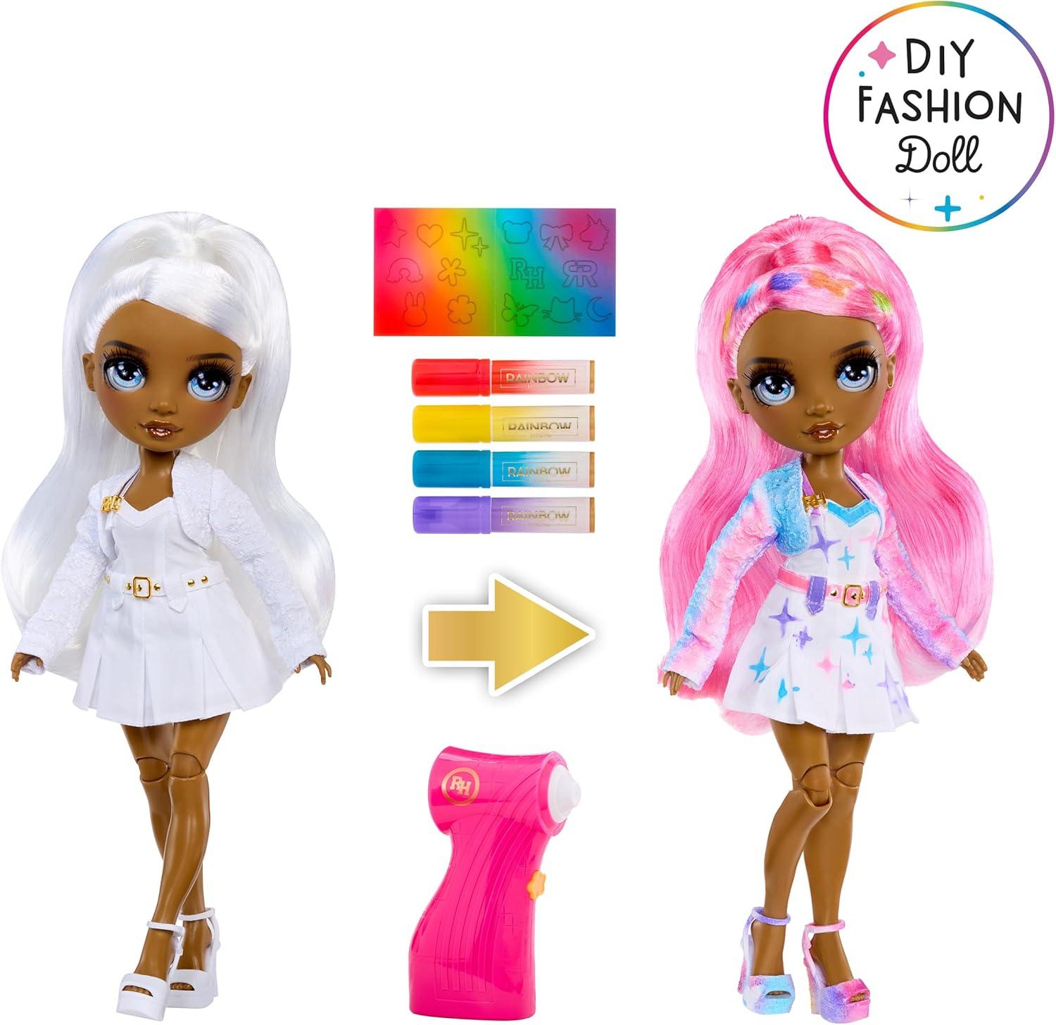 Rainbow High Air Brush & Create DIY Fashion Doll with Airbrush Marker ...