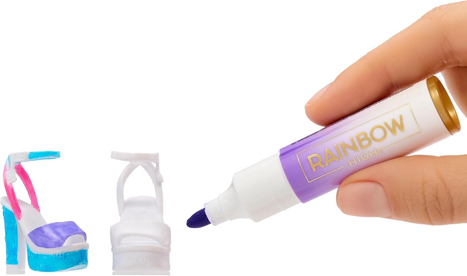 Rainbow High Air Brush & Create DIY Fashion Doll with Airbrush Marker ...