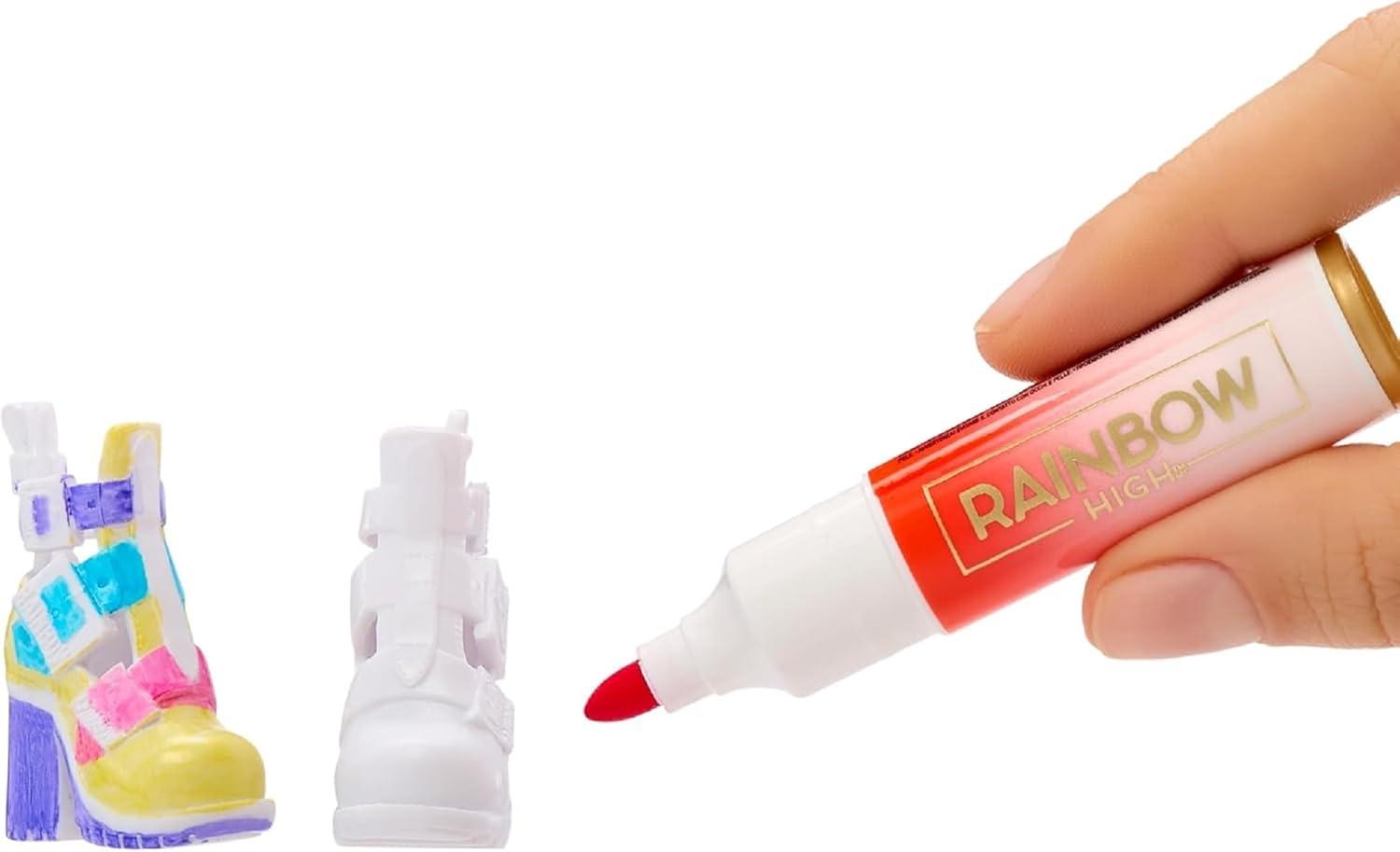 Rainbow High Air Brush & Create DIY Fashion Doll with Airbrush Marker ...