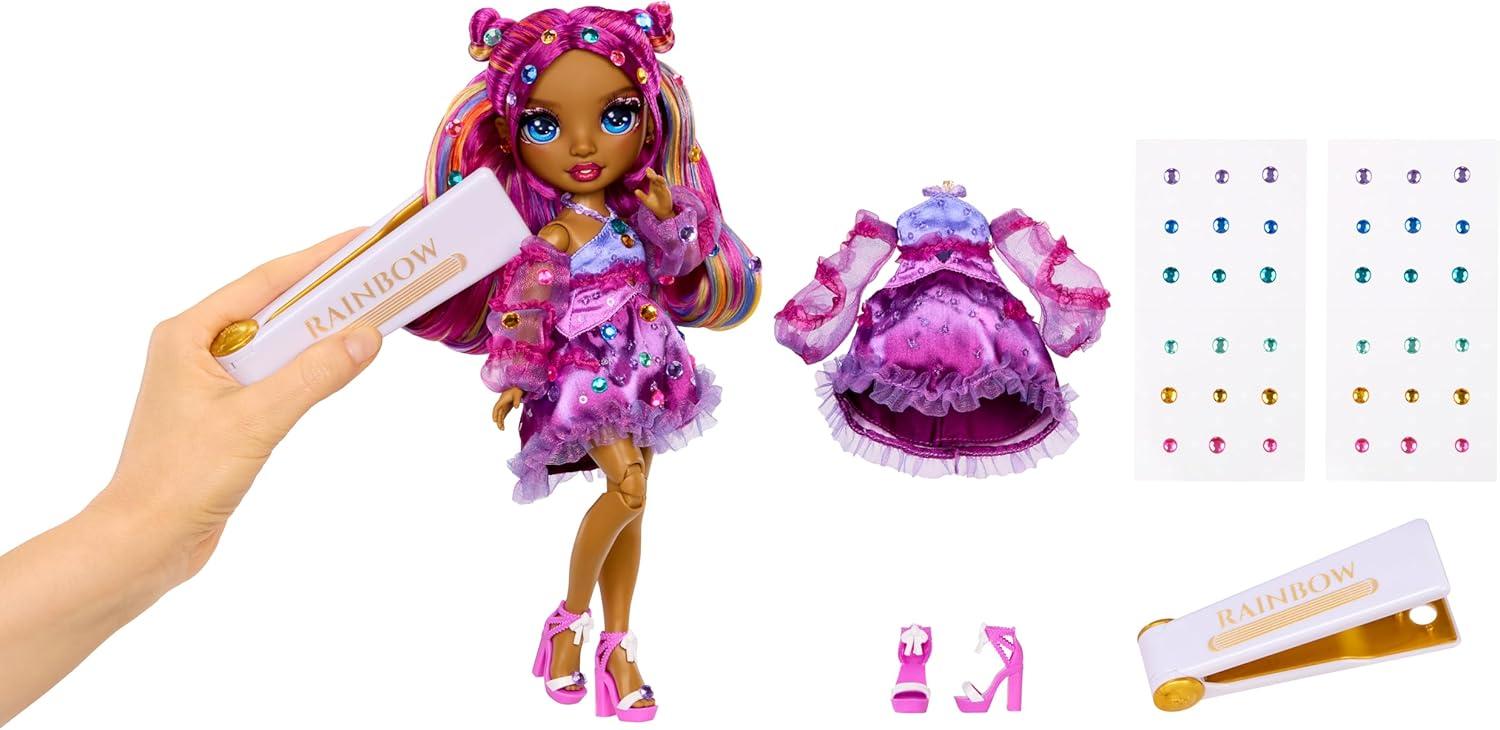 Rainbow High Be Dazzling Fashion Dolls- Noemie Violette (Purple) with ...