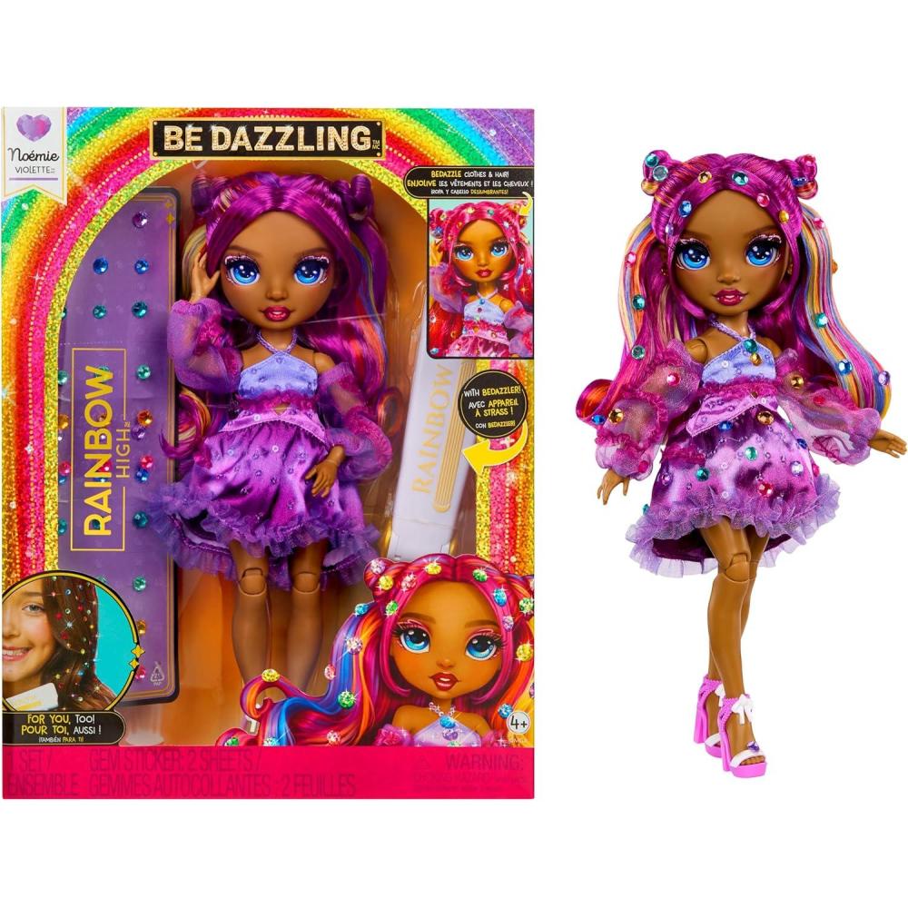 Rainbow High Be Dazzling Fashion Dolls- Noemie Violette (Purple) with ...